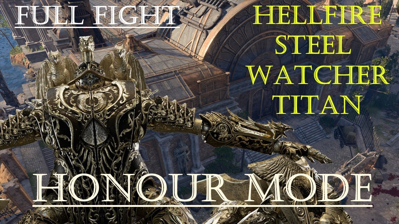 BG3 - HONOUR MODE - Hellfire Steel Watcher Titan FULL FIGHT - YouTube