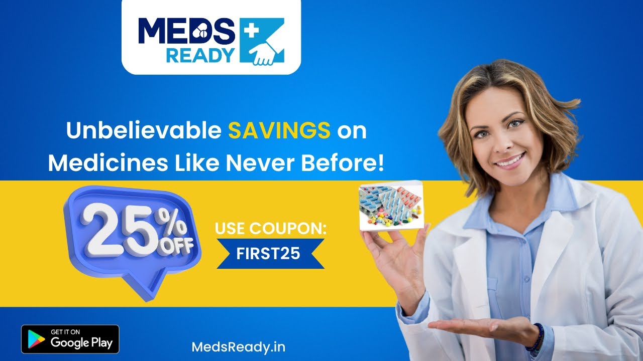 Meds Ready - Flat 25% off on all Branded Medicines - YouTube