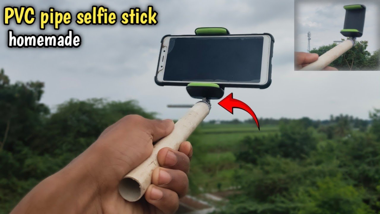 How to Make Homemade PVC Pipe Selfie Stick | Simple DIY Selfie Stick ...