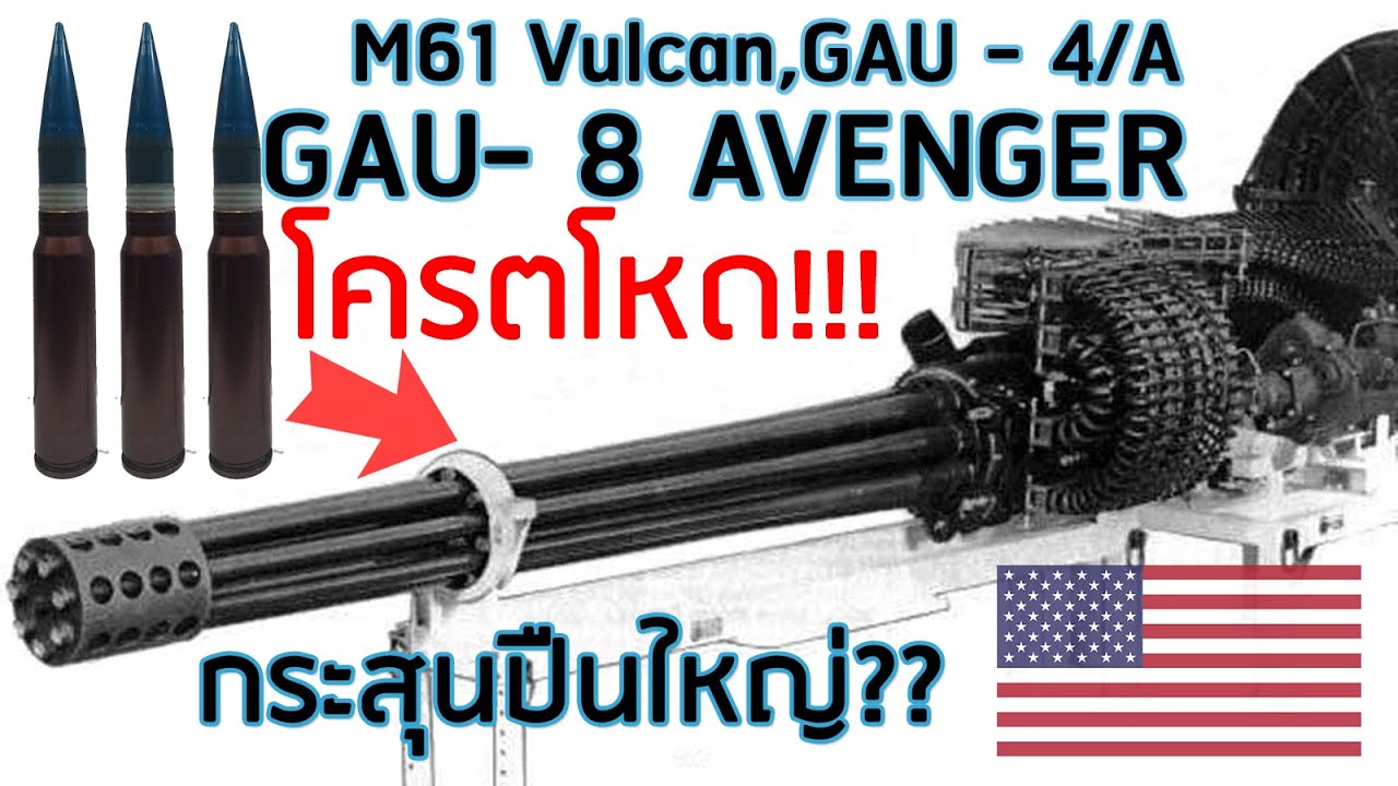 ประวัติความเป็นมาของโครต 6 รู M61-Vulcan แห่งสหรัฐอเมริกา - YouTube