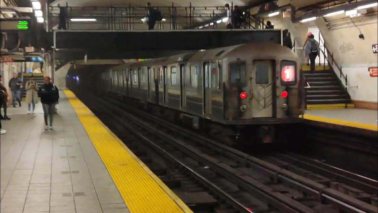 MTA New York City Subway: South Ferry bound R62A (1) Local Train at 168th Street - YouTube