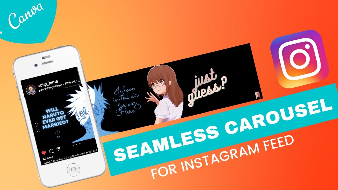 How to create a Seamless Instagram Carousel Post - 3 Easy Options ...