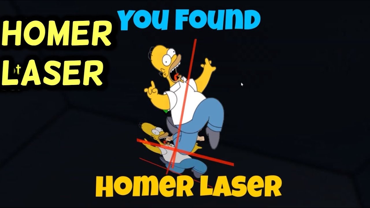 How to Get HOMER LASER in FIND THE SIMPSONS Roblox - YouTube