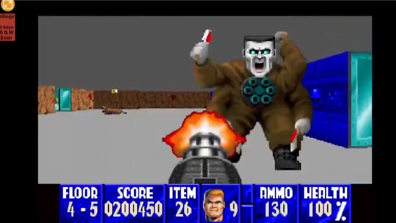 Wolfenstein 3D 3DO übermutant boss battle - YouTube