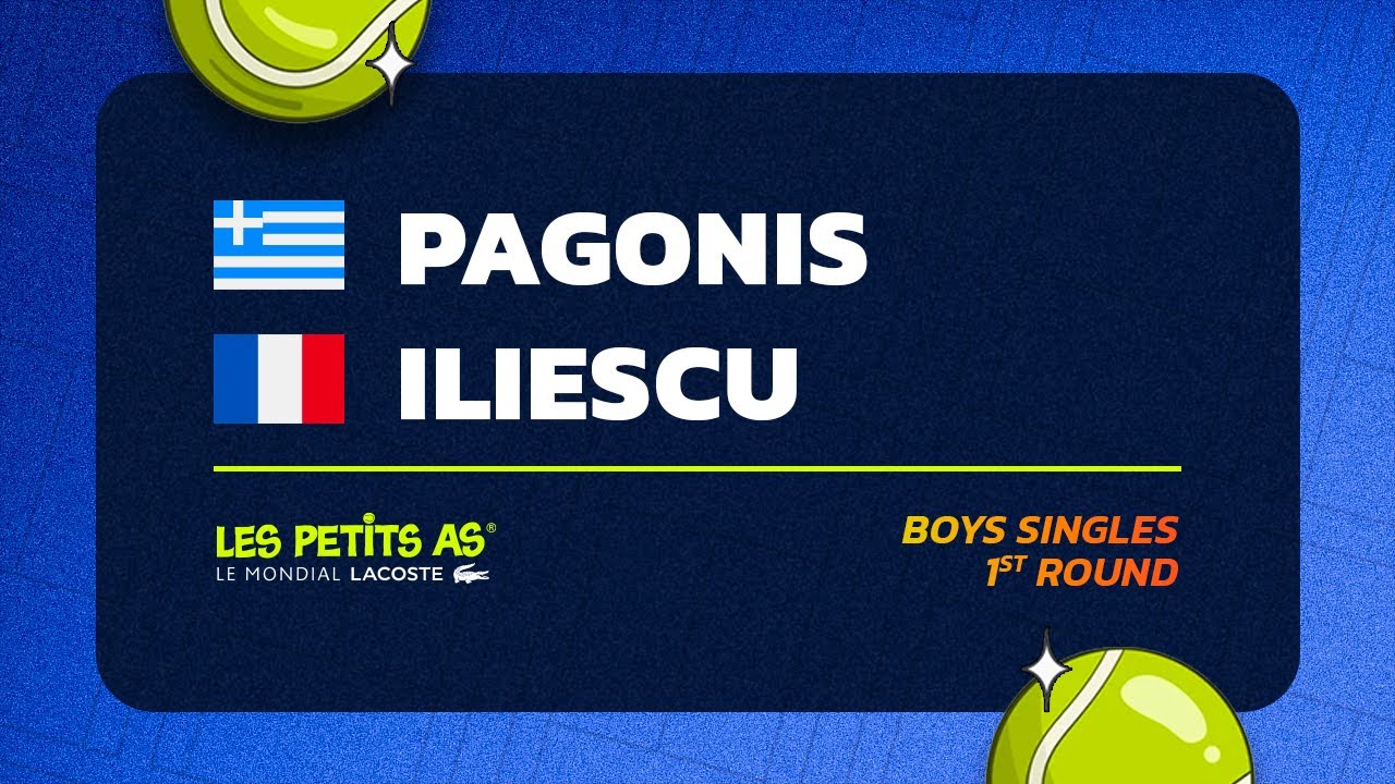 Les Petits As 2024 | Boys Singles R1 | Rafael PAGONIS vs. Luca ILIESCU ...