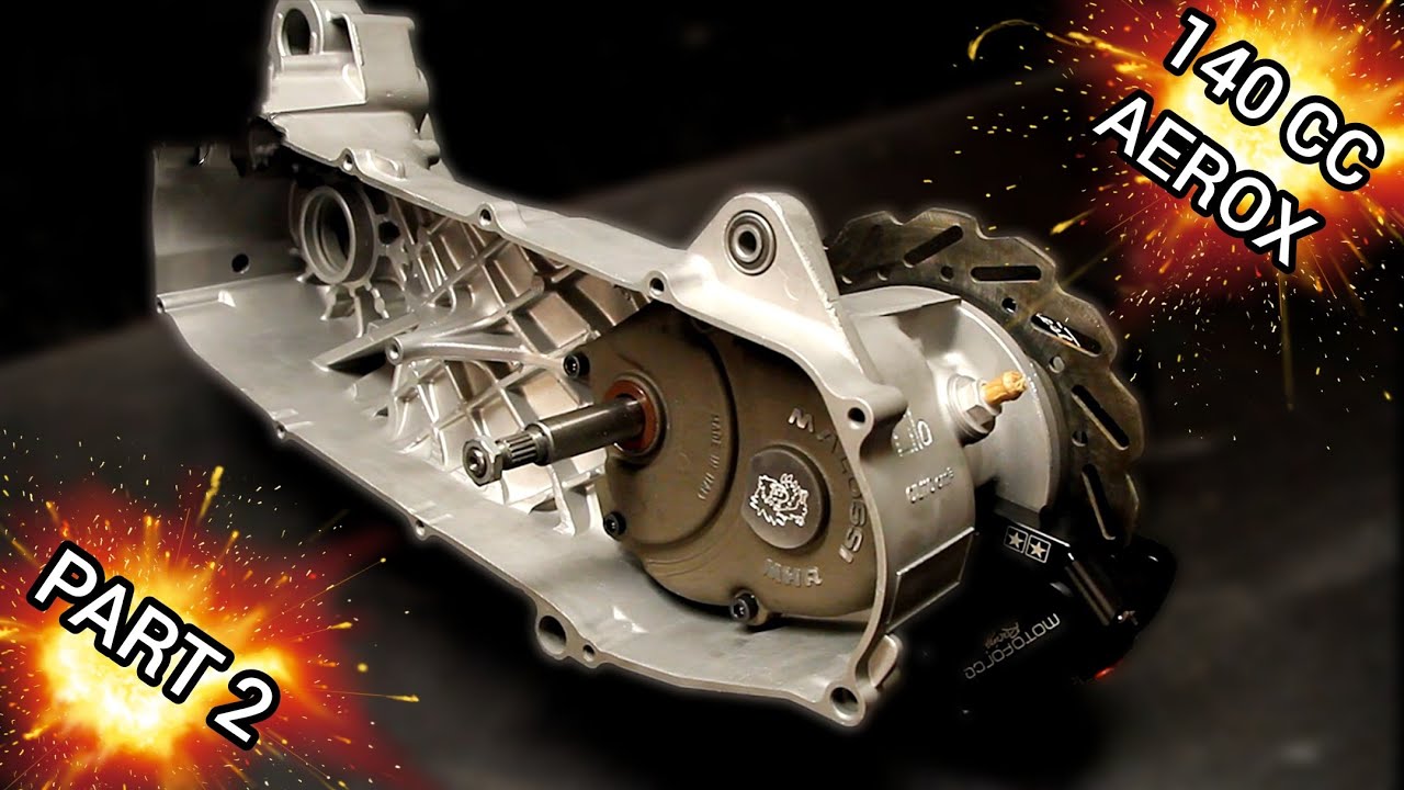 DER 140 CCM MOTOR KOMMT ZUSAMMEN | Zweizylinder Yamaha AEROX 140CCM ...