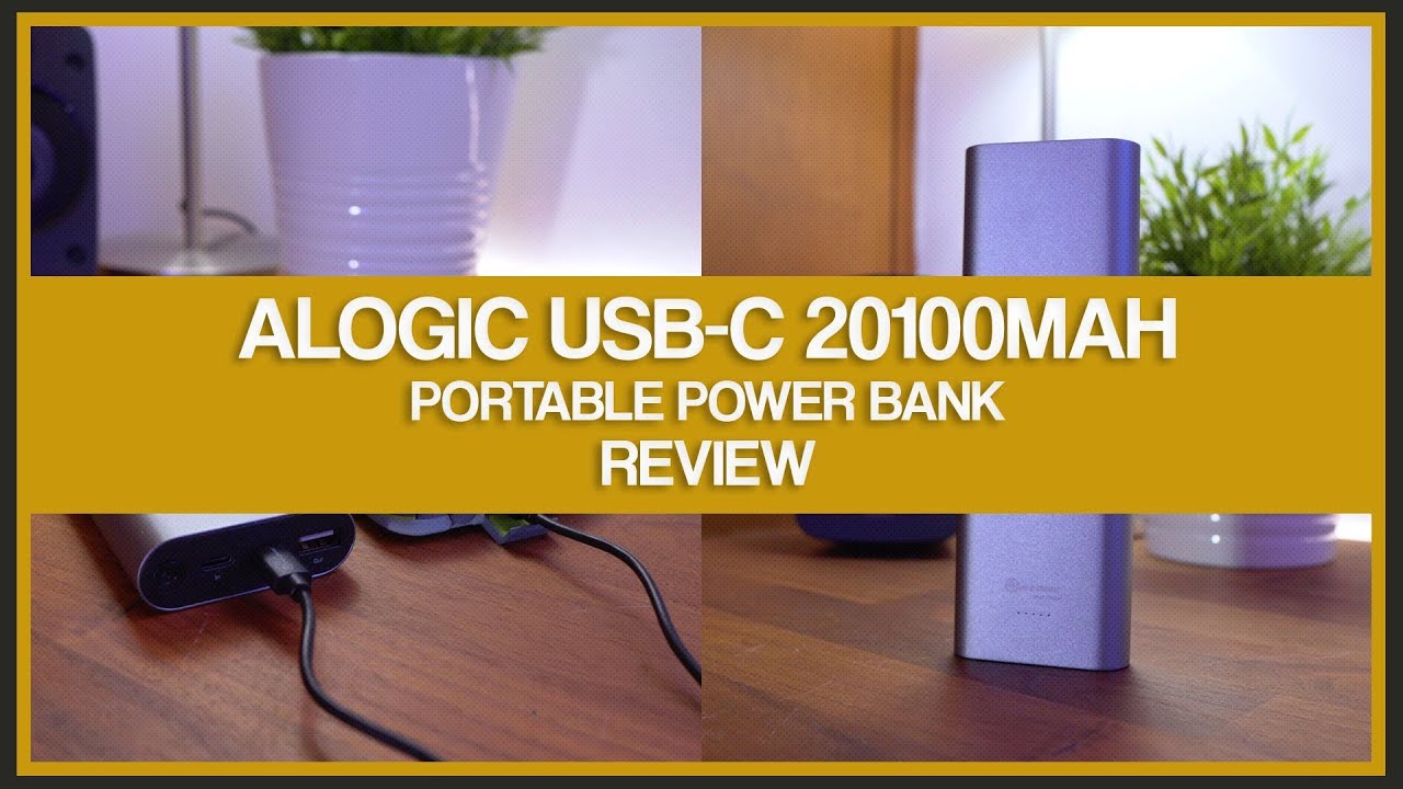 ALOGIC USB-C 20100mAh Portable Power Bank - Review - YouTube