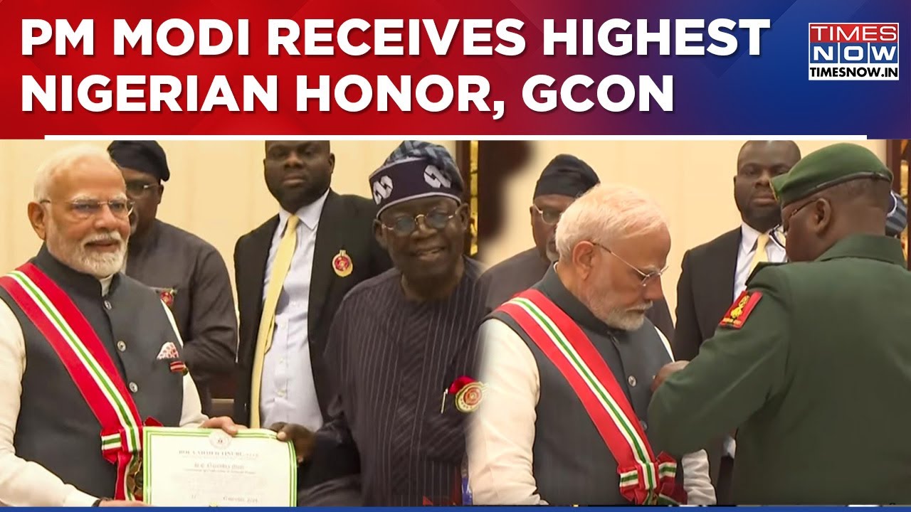 PM Modi Conferred Nigeria's Highest Honor,‘Grand Commander Of The Order ...