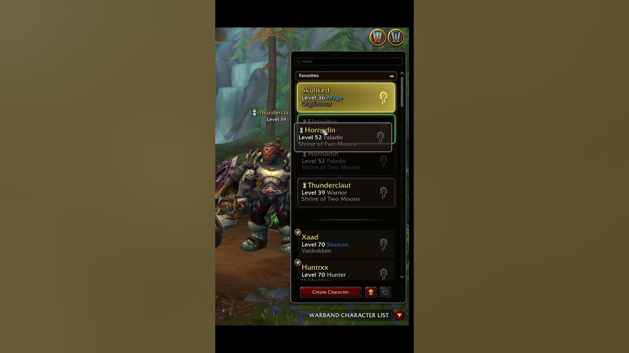 Switching realms in wow the war within - YouTube