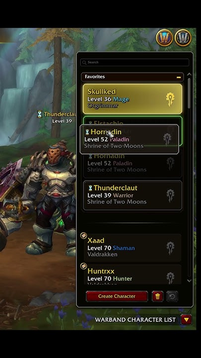 Switching realms in wow the war within - YouTube