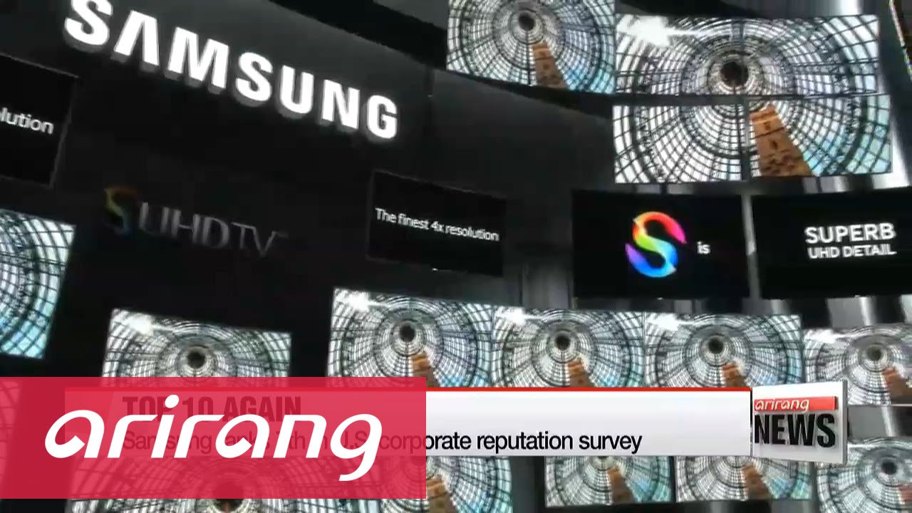 Samsung ranks 7th in U.S. corporate reputation survey - YouTube