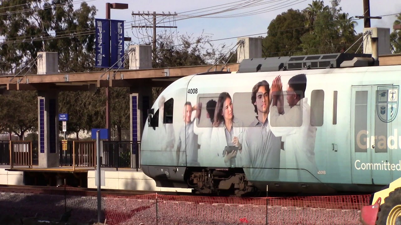 MTS Rapid - New Flyer XN60 Route 235 #1122, NCTD Sprinter - Siemens ...