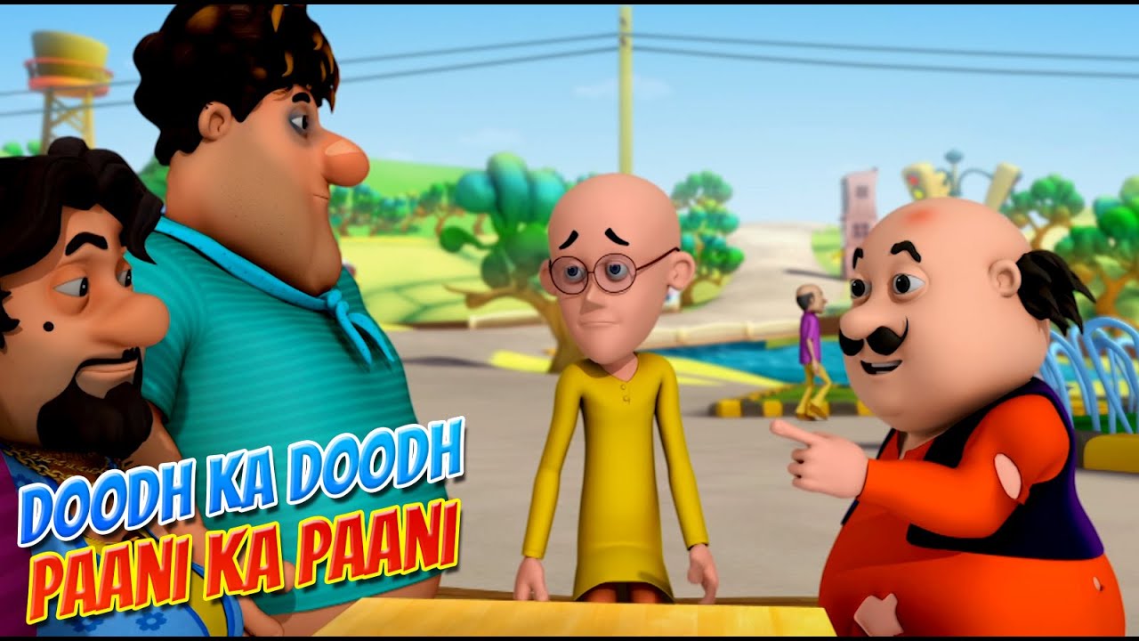 Doodh का Doodh Pani का Pani | Motu Patlu | Hindi Cartoon For Kids | S08 ...