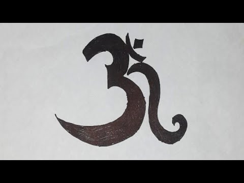 om ki drawing draw a om simple drawing #art #drawing - YouTube