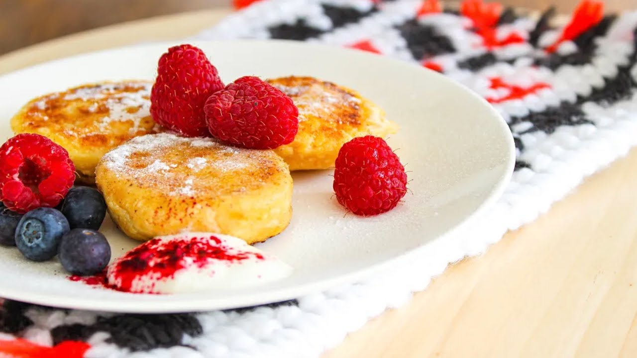 How to Make Syrniki | Ukrainian Cottage Cheese Pancakes Recipe - YouTube
