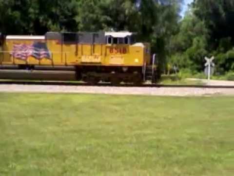 UP 8518 (SD70ACe) - Kasota, MN - 7.16.2013 - YouTube