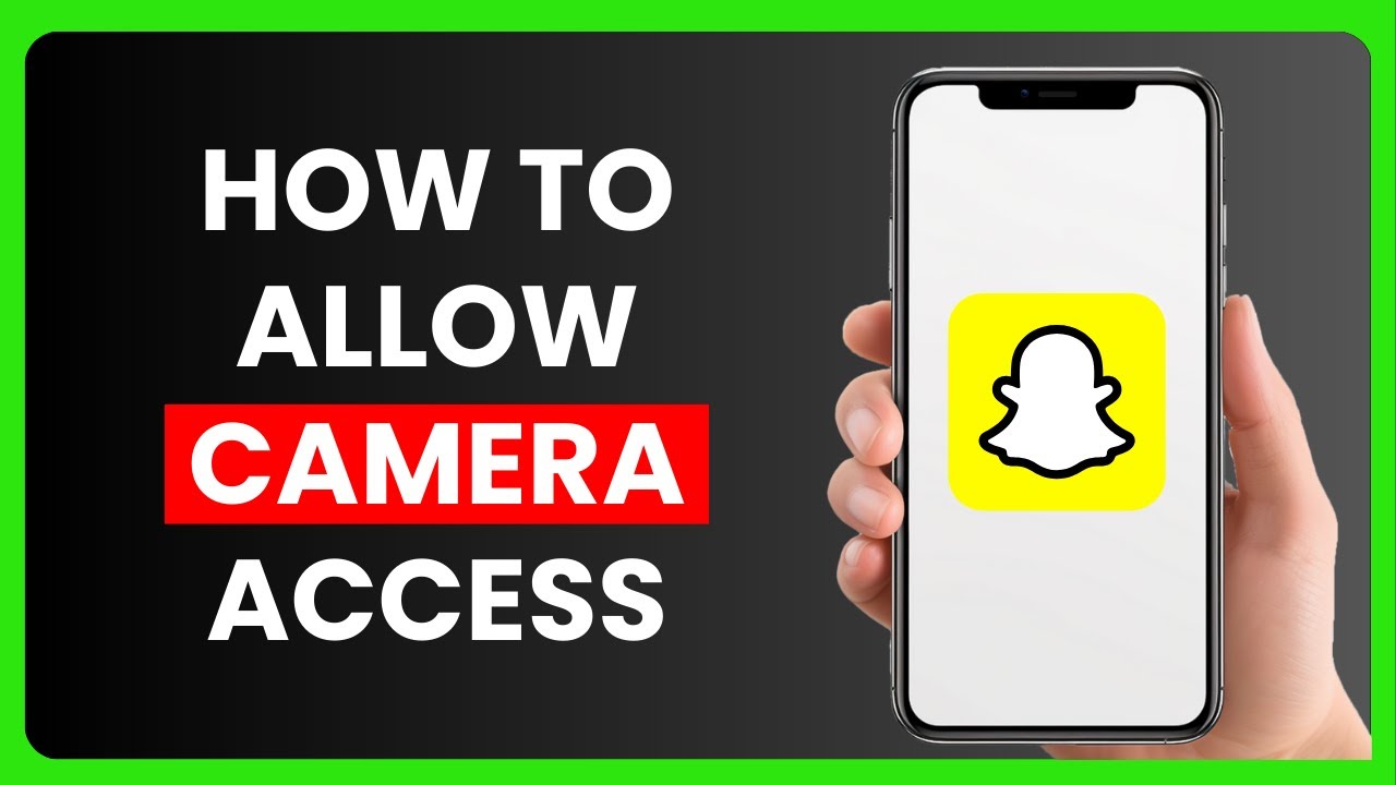 How To Allow Camera Access on Snapchat on iPhone - YouTube