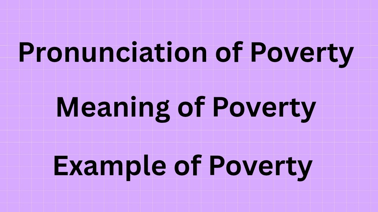 Poverty meaning in hindi |poverty ka arth|pronunciation of poverty ...
