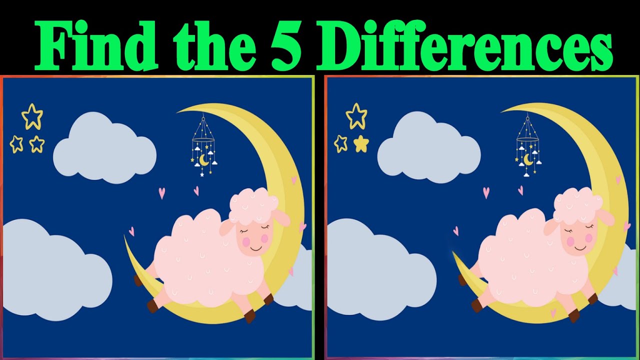 😊Find the 5 differences & spot it👉 out : The Ultimate Difference Test ...