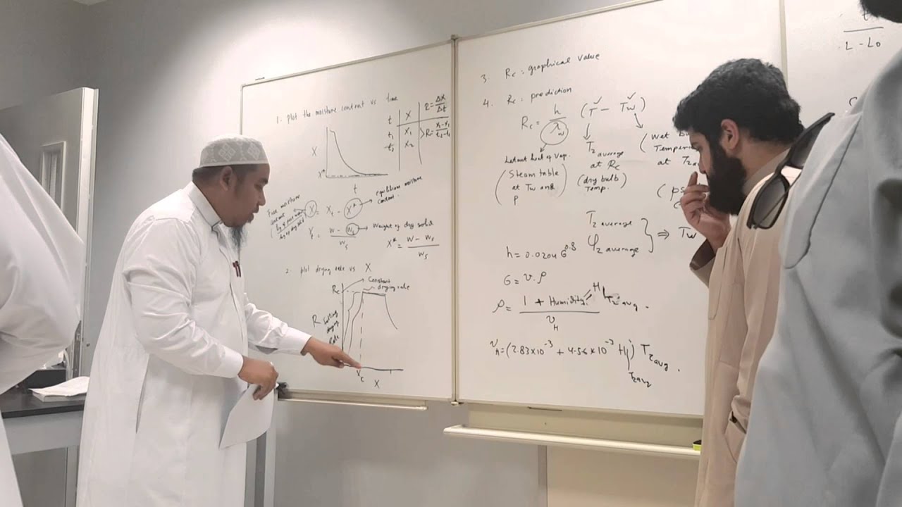 Unit Operation Lab - drying rate experiment ( Calculations ) - YouTube