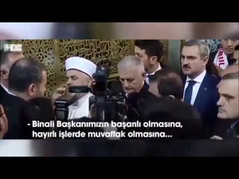 Eyüp Sultan Camii İmamı, Binali Yıldırım İçin dua Edip Oy İstedi.