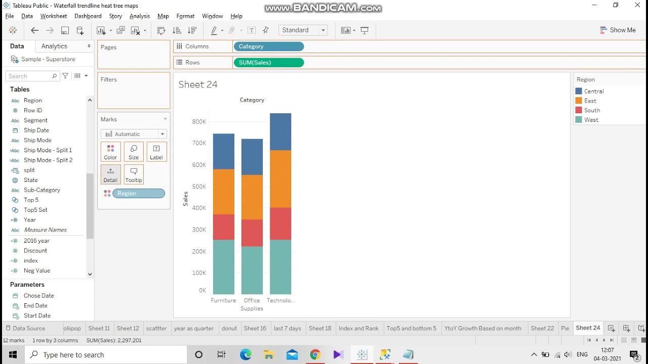 Detail Marks Card in Tableau - YouTube