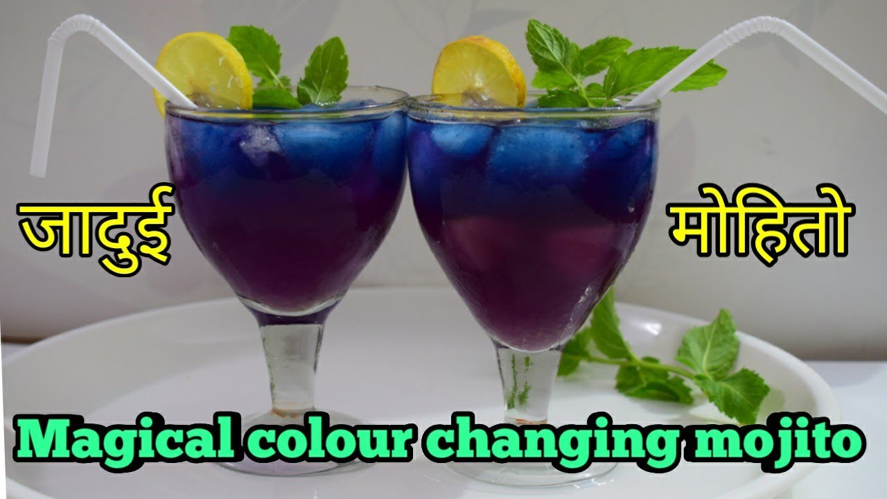Mojito recipe | Magical colour changing mojito | जादुई मोहितो । - YouTube