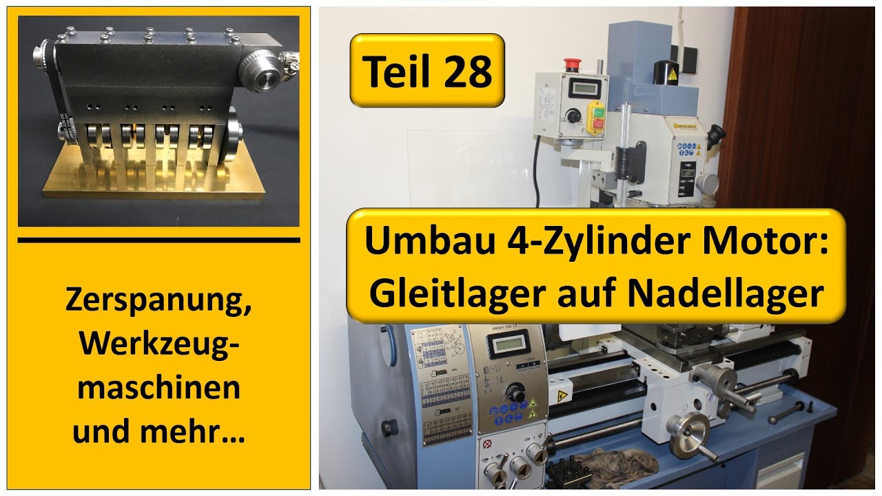 4-Zylinder Motor: Umbau Gleitlager auf Nadellager - YouTube