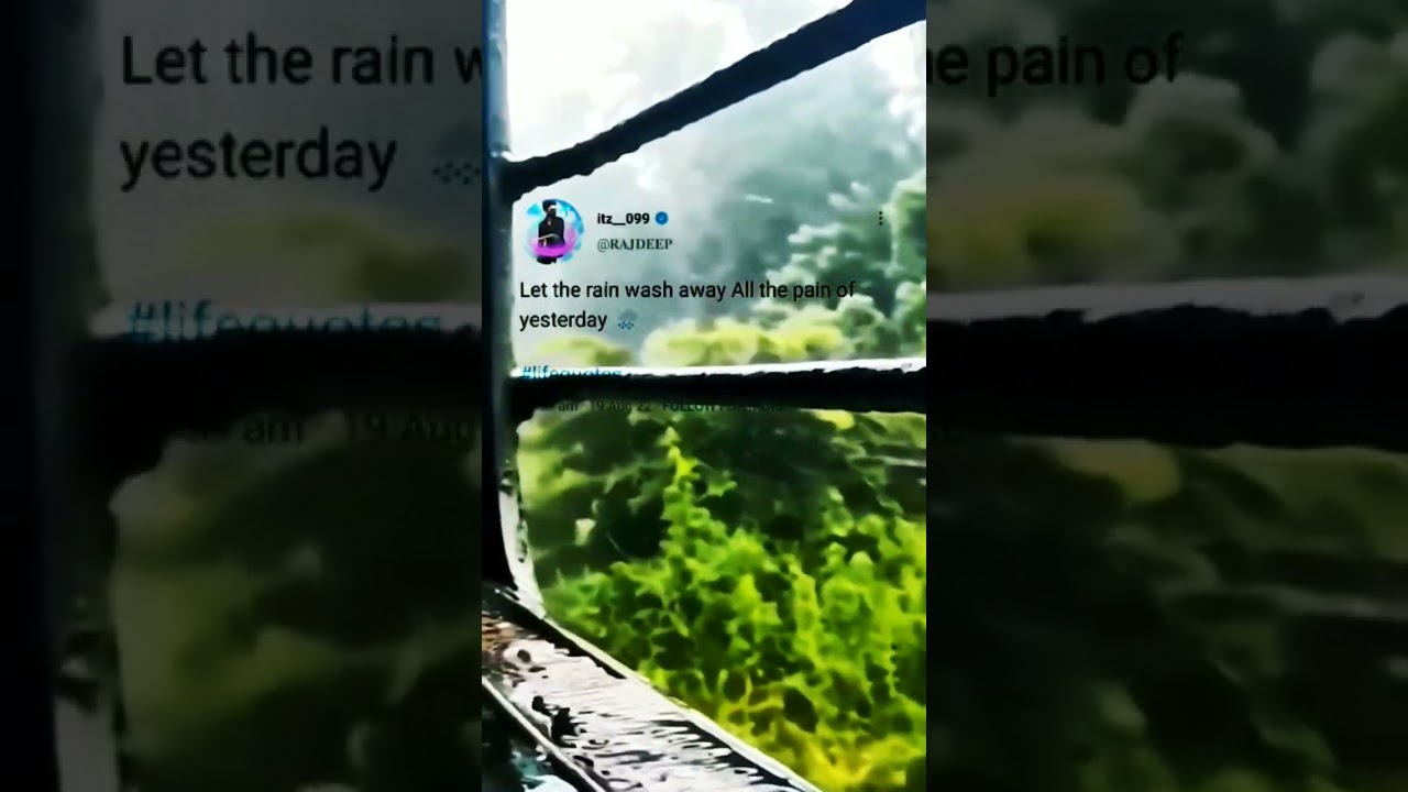 #lifequotes Let the rain wash away All the pain of the yesterday ☺️💔 ...
