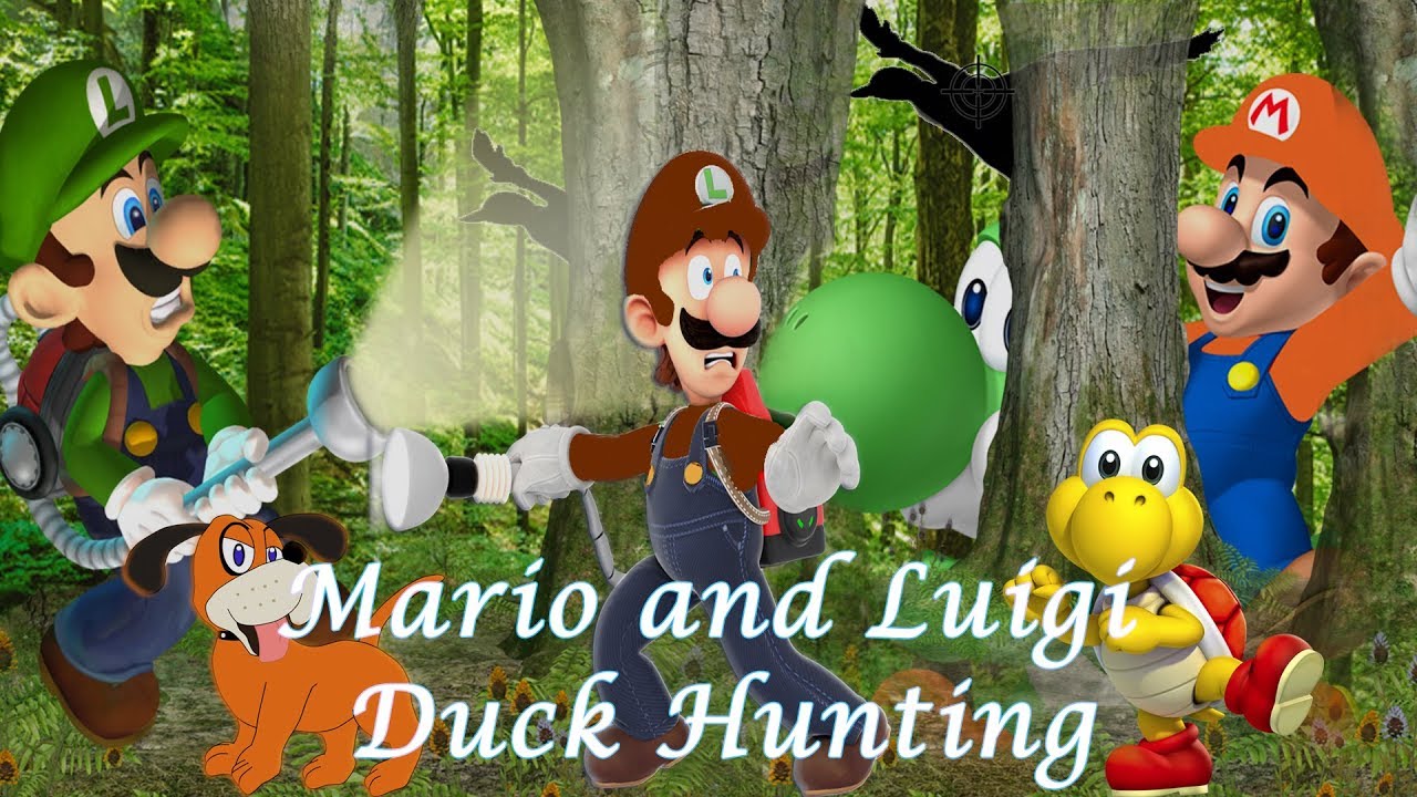 Mario and Luigi Duck Hunting - YouTube
