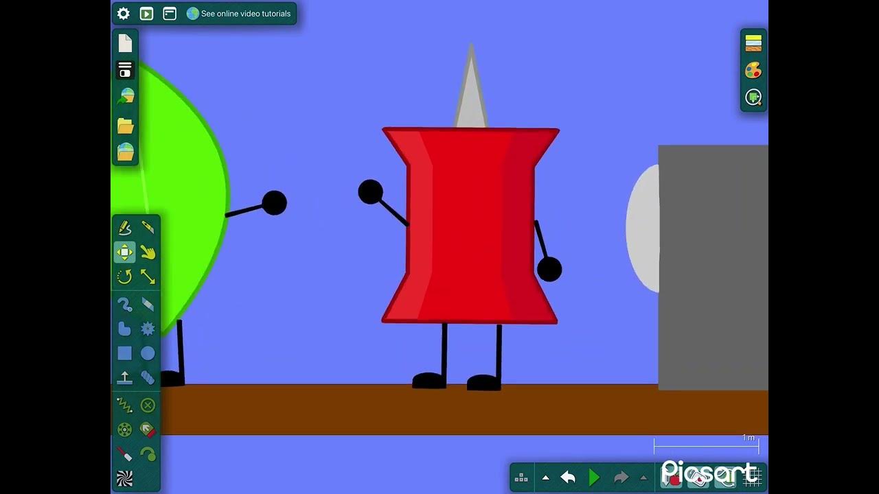 Algodoo BFDI 1A part - YouTube