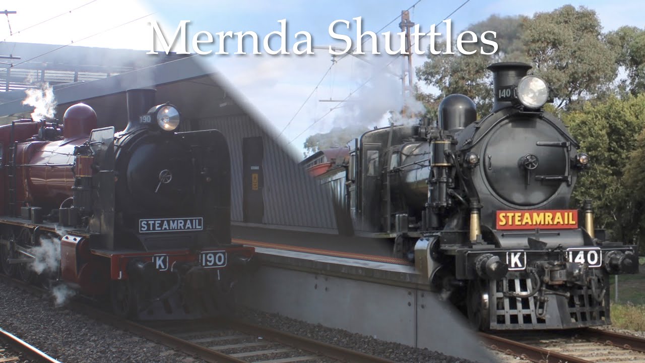 K140 Returns to the Mernda line ! Steamrail Victoria's Mernda Shuttles ...