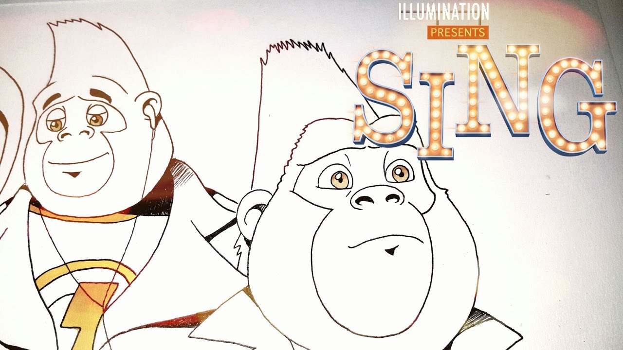 SING MOVIE DRAWING KIDS - YouTube