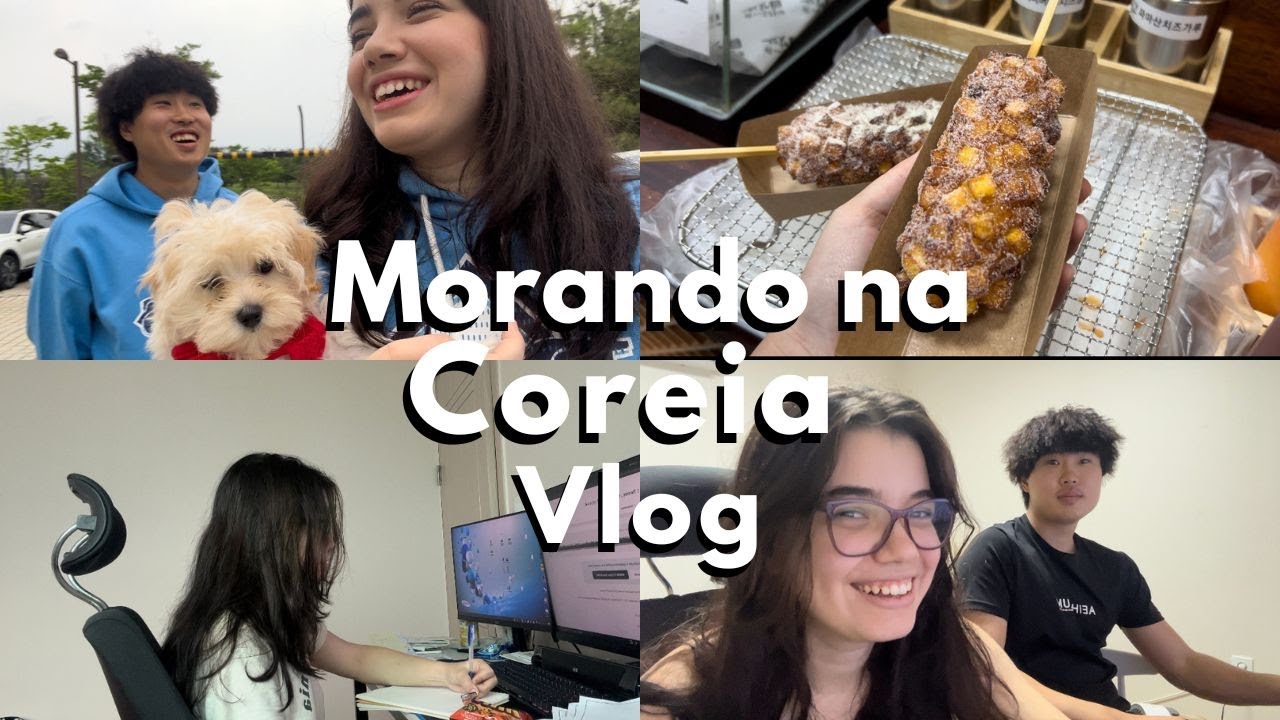 morando na coreia-vlog- 1st passeio da Lua, estudando coreano, uma noite divertida com o Jin etc ...