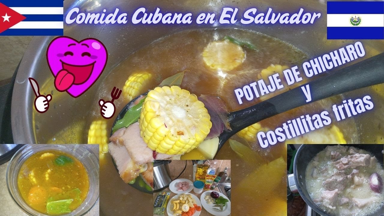 Así se hace el Potaje de Chícharo Cubano Cocinando desde El Salvador ...