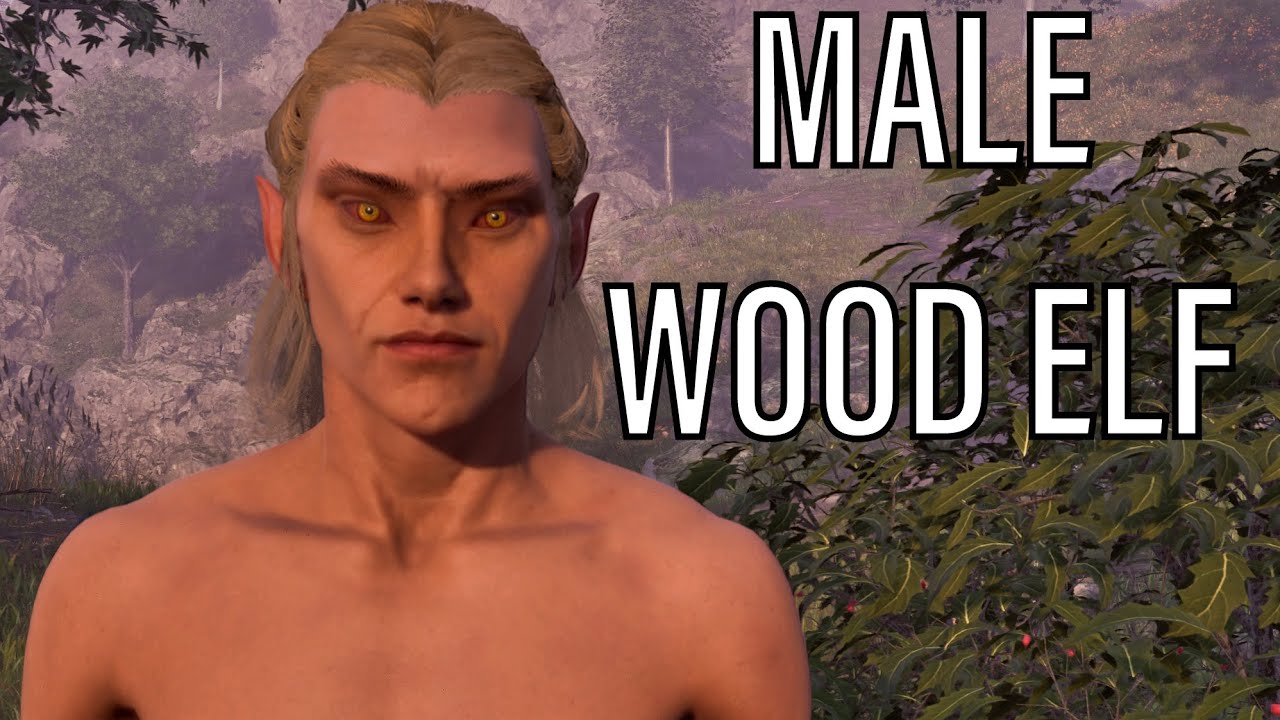 How To Make Good Looking Male Wood Elf - Oblivion Remastered - YouTube