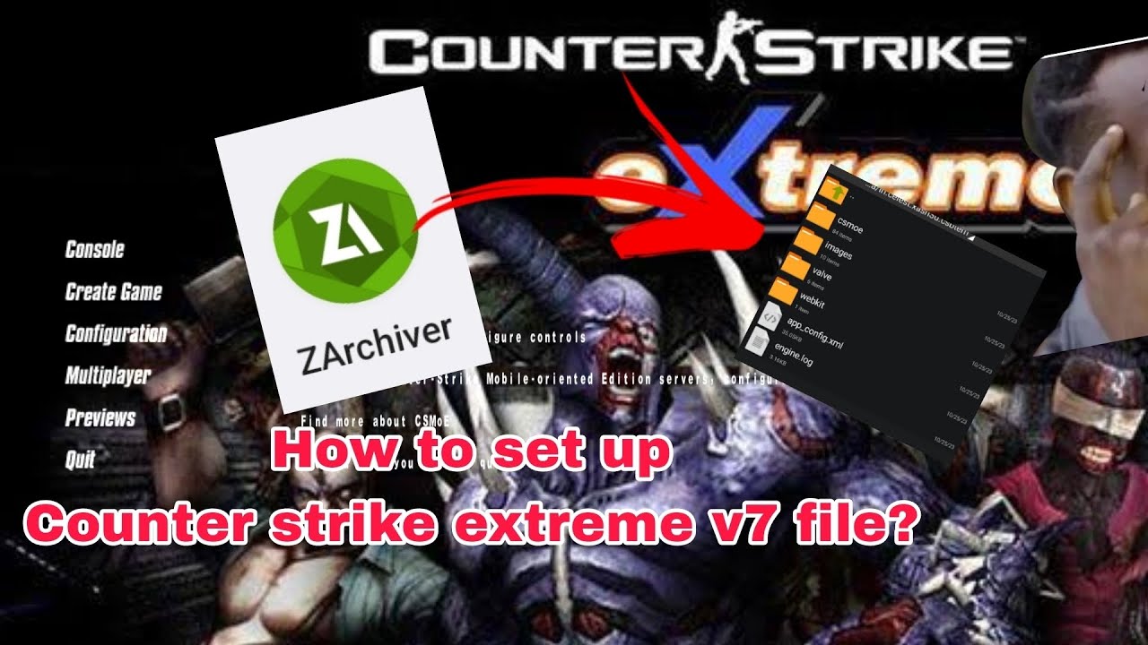 counter strike extreme v7 for android,, FILES SET UP TUTORIAL,, ☺️🔥 ...