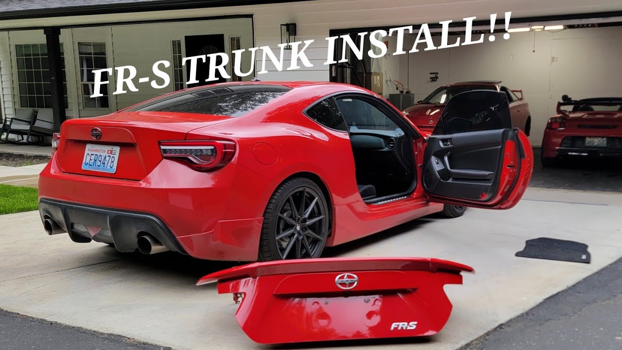 FR-S TRUNK & OEM PLUS ️ SPOILER INSTALL!! - YouTube