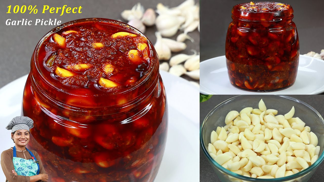 💯വെളുത്തുള്ളി അച്ചാർ| Garlic Pickle Recipe| Veluthulli Achar Kerala ...