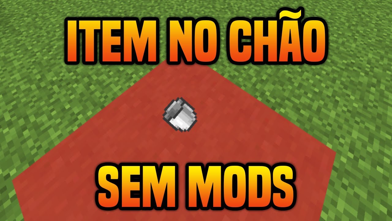 COMO COLOCAR UM ITEM NO CHÃO NO MINECRAFT (JAVA EDITION) - YouTube
