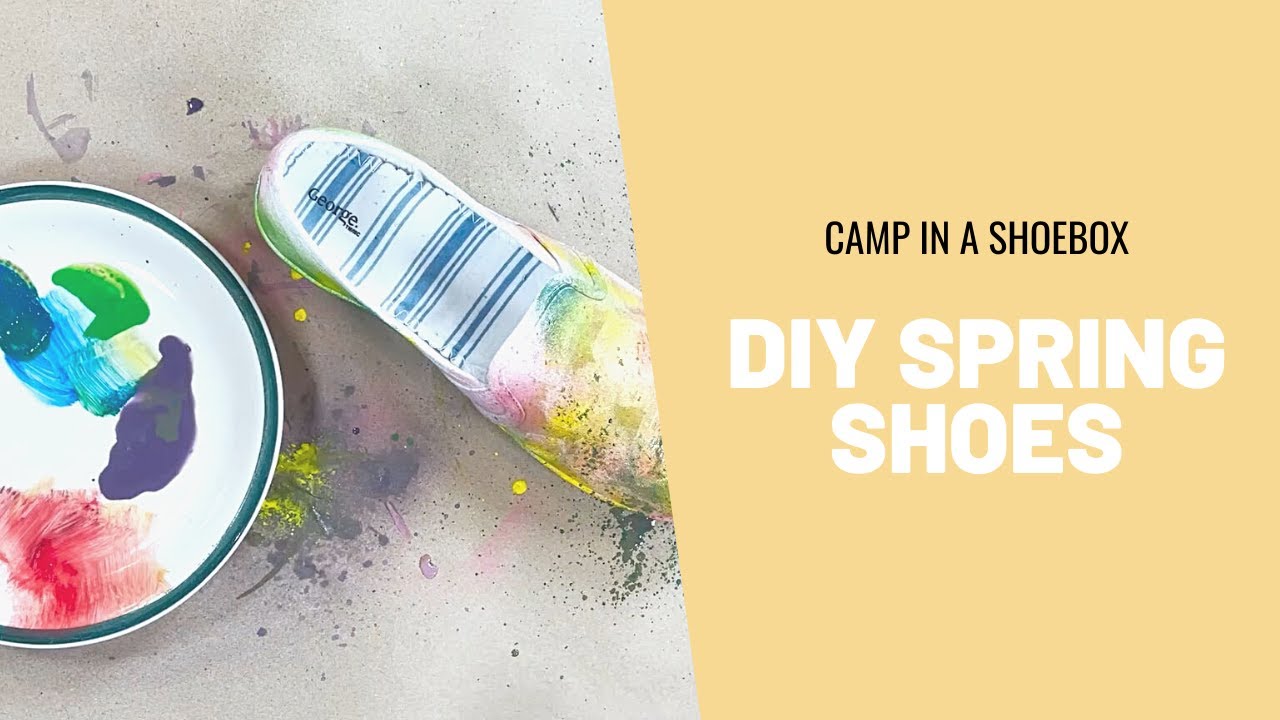 Camp in a Shoebox: Make Your Own Spring Shoes #BSMKids - YouTube