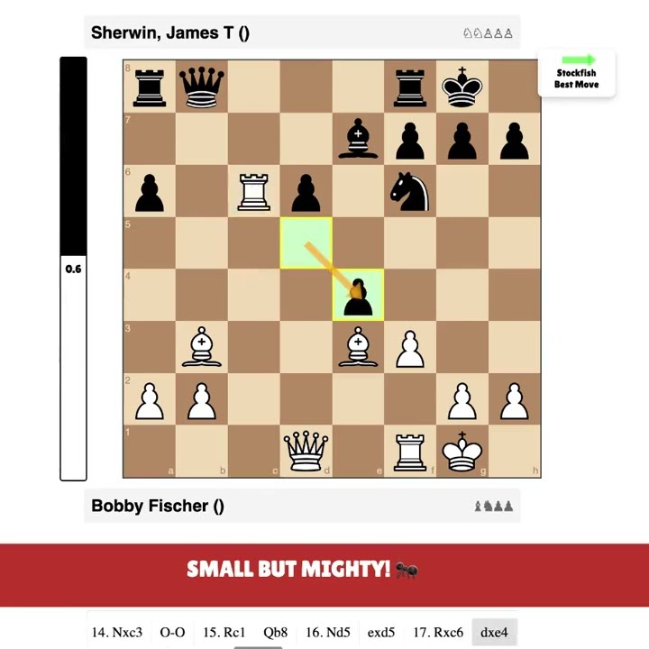 Fischer, Robert James vs Sherwin, James T | USA-ch : Epic #chess Battle ...