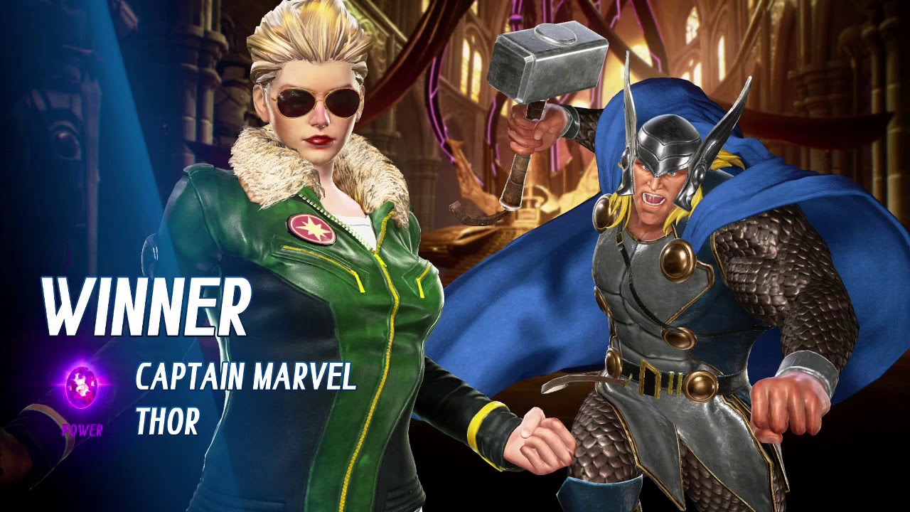 (PS4 60fps) MvCI - Arcade mode: Captain Marvel & Thor 9/24/17 - YouTube