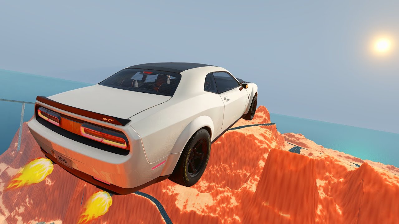 Car Jump The Grand Canyon EXTREME - BeamNG Drive UPDATE - YouTube