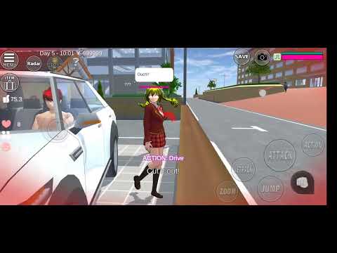 Sakura School Simulator Gyaku Ryona Hot Silver Hair Male with Ryuji Sakuma in Trouble Part 6