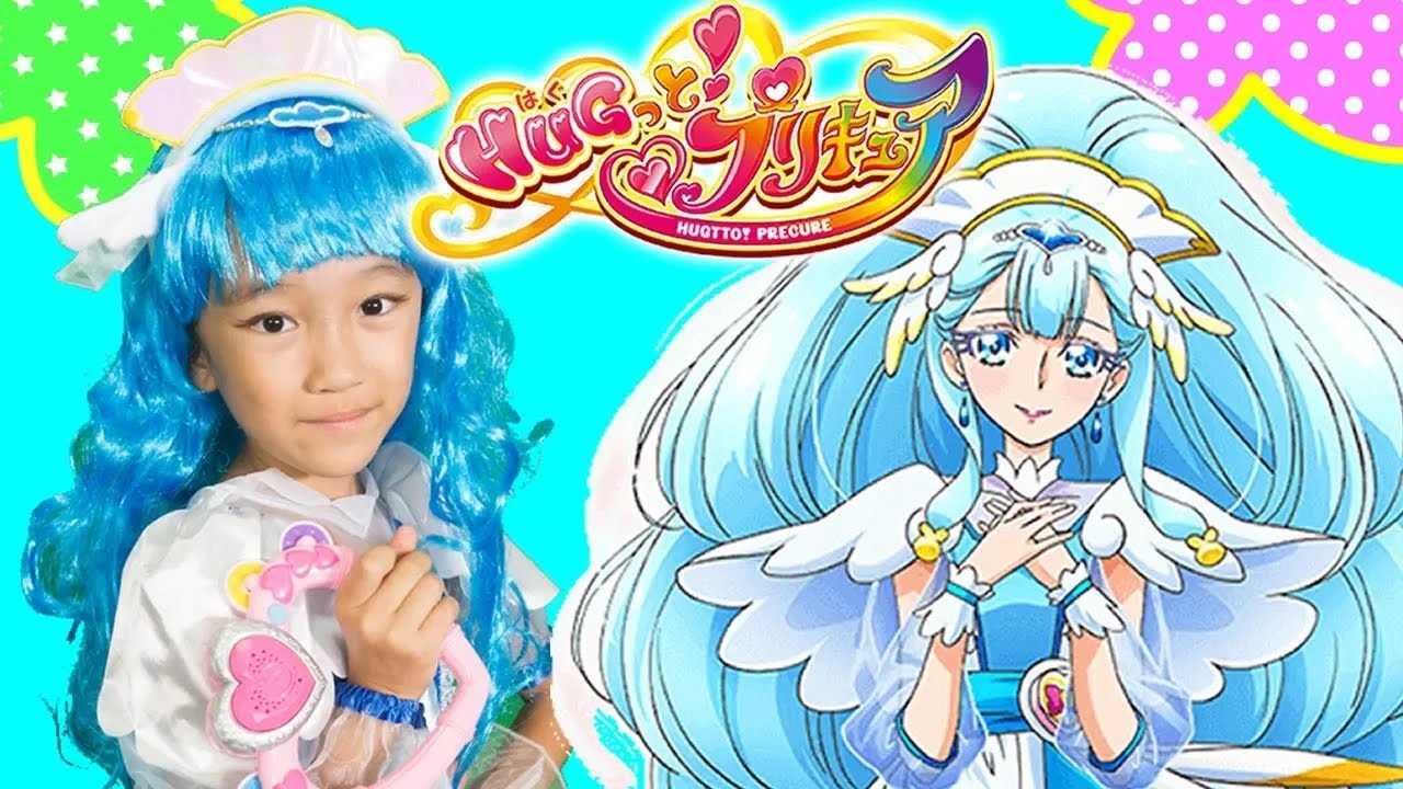 [Hugtto! Precure] Cure Ange Transformation【なりきり変身!! 】HUGっと！プリキュア キュア ...