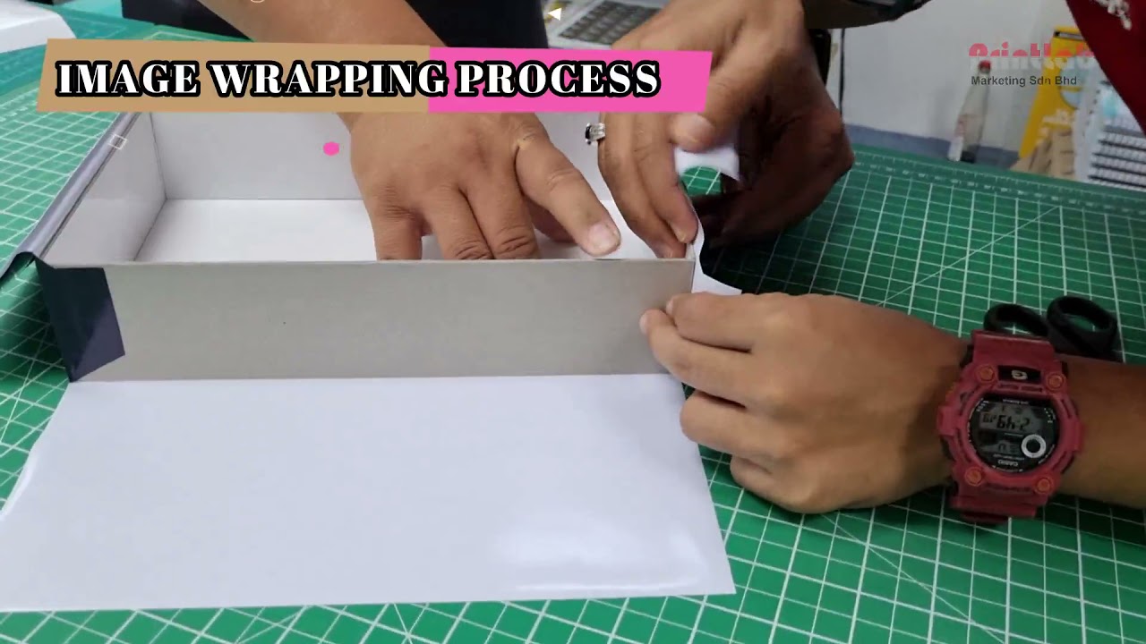 PACKAGING BOX WITH IMAGE WRAPPING TECHNIQUE - YouTube