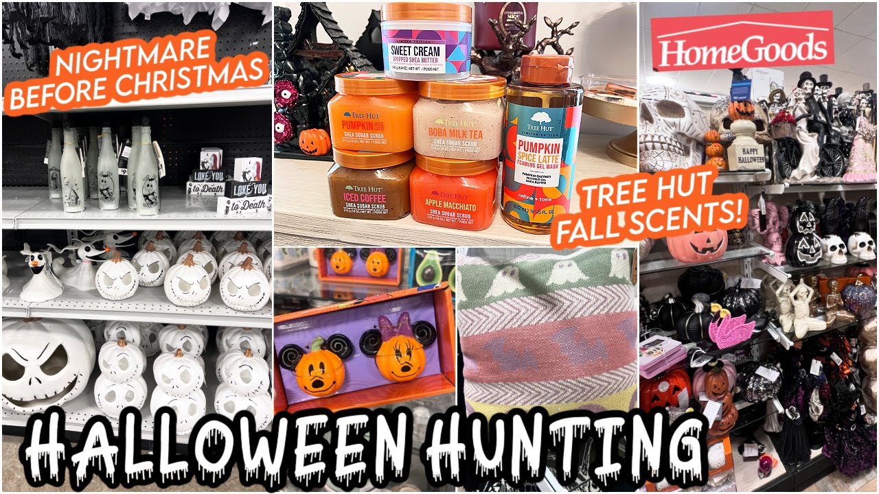 HALLOWEEN DECOR IS HERE! SHOP WITH ME AT HOME GOODS + NEW FALL TREE HUT ...
