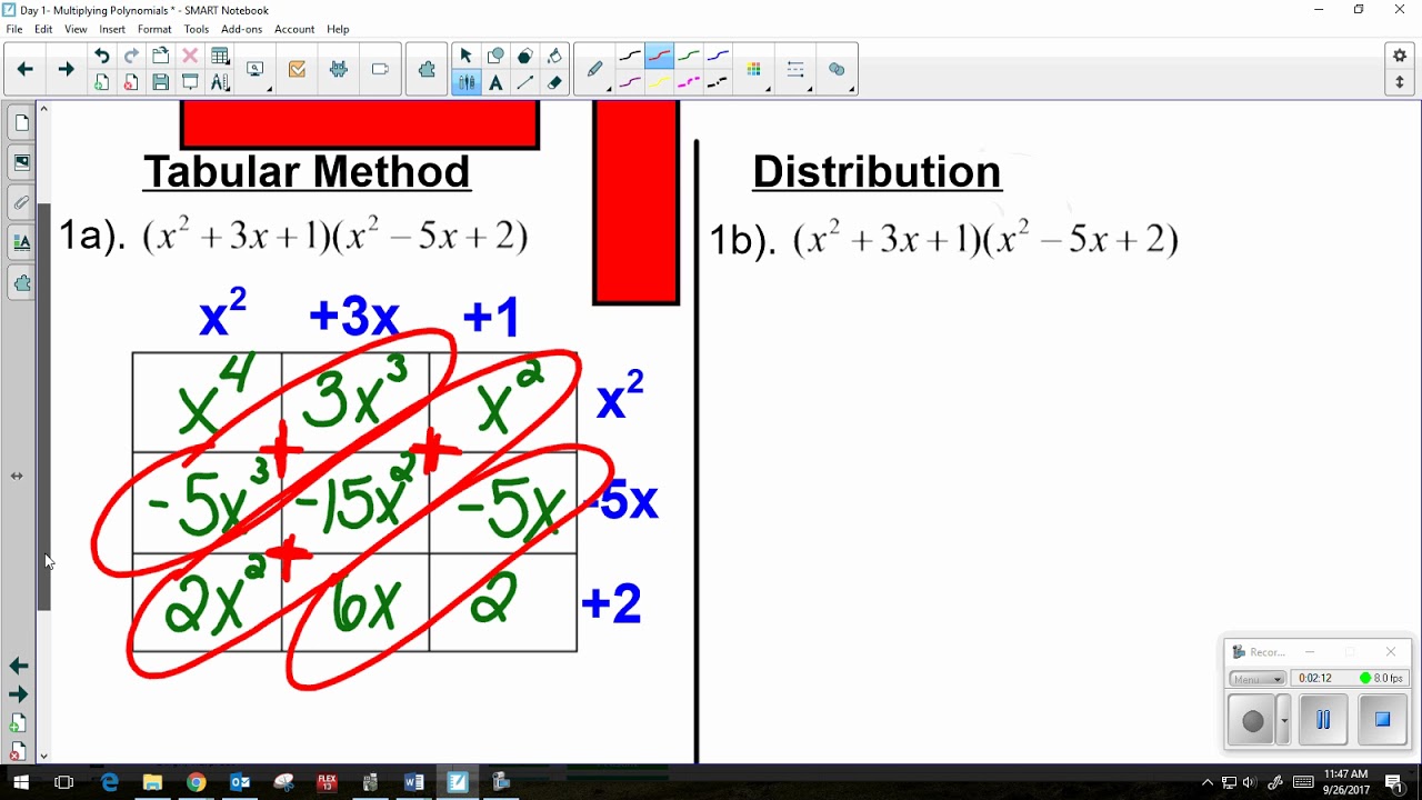 Multiplying Polynomials - YouTube