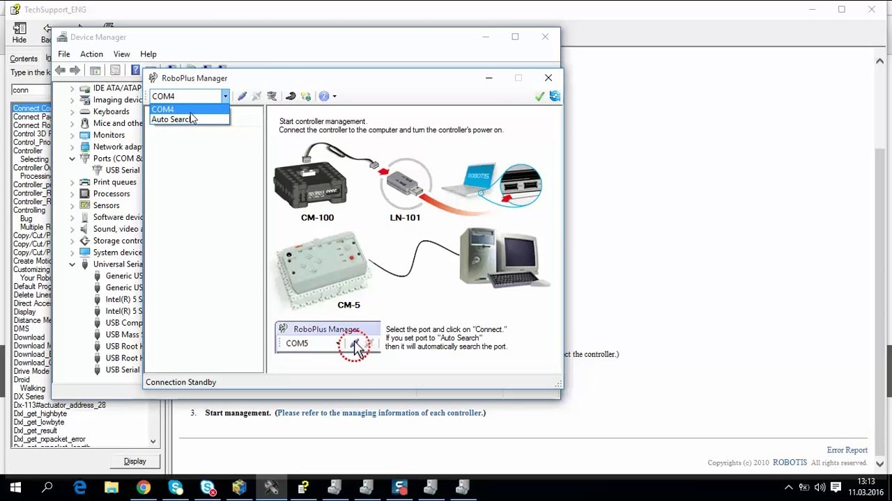 Roboplus connection - YouTube